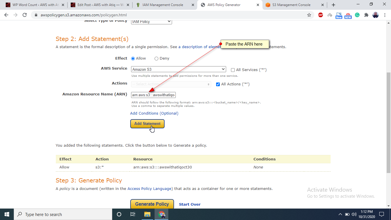 How to Give User Access To Only One S3 Bucket Only – AWS with Atiq